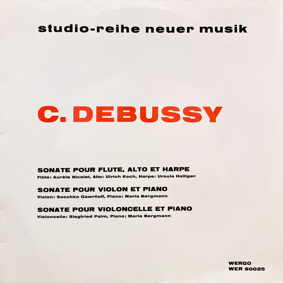 Claude Debussy “Sonate Pour Flute, Alto et Harpe” – PHYSICAL STORE