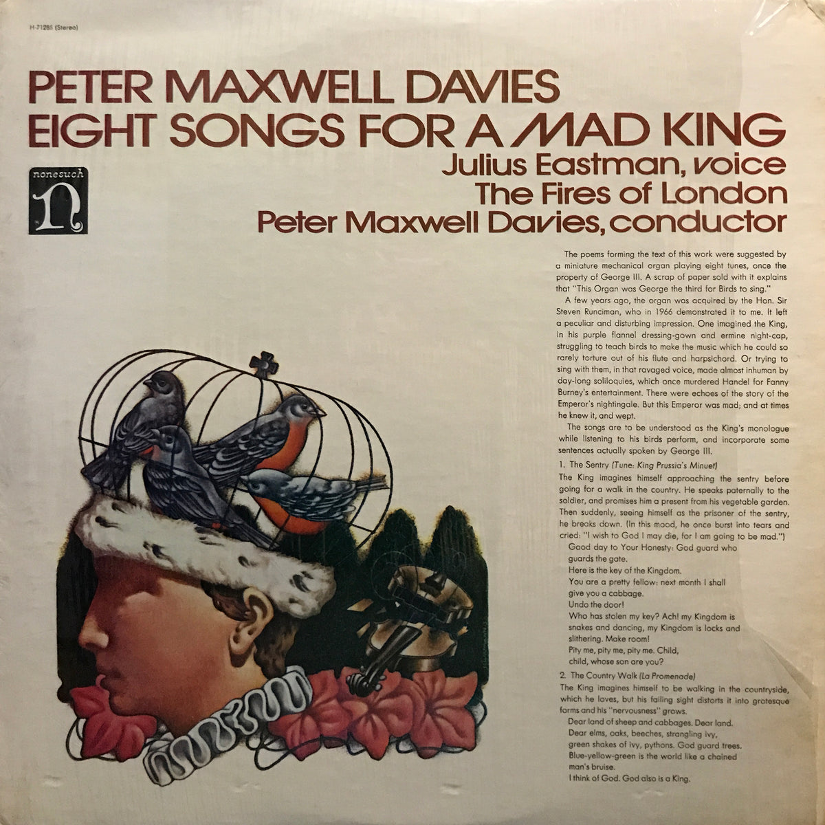 Peter Maxwell Davies “Eight Songs for a Mad King” – PHYSICAL STORE