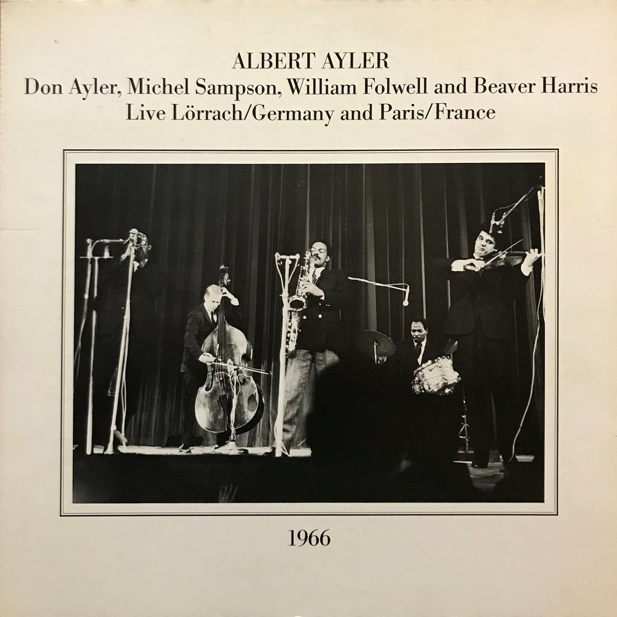 Albert Ayler “Live Lorrach/Germany and Paris/France 1966” – PHYSICAL STORE