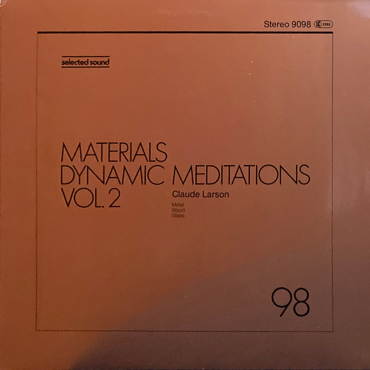 Claude Larson "Materials - Dynamic Meditations Vol.2” – PHYSICAL STORE